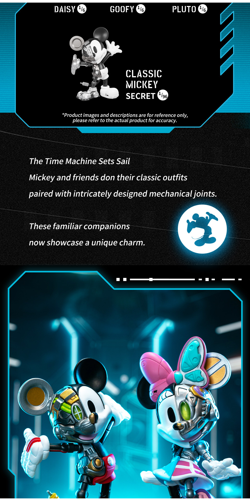 52TOYS Disney Mickey and Friends-Cyborg Series Blind Box Figure Toy ...