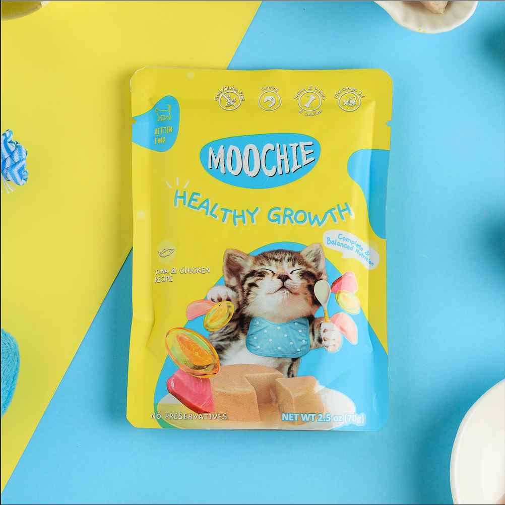 Moochie Savers Box Wet Cat Food Mousse Healthy Growth Tuna & Chicken ...