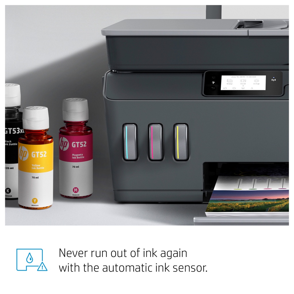 HP Smart Ink Tank (615/750) A4 Color Printer,3 in 1,Scanner,Xerox,ADF ...