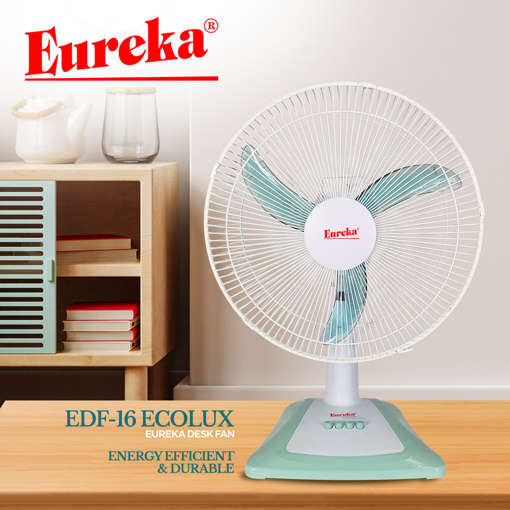Eureka by Winland 16inches(405mm) ECOLUX Desk Fan / Electric Fan EDF-16 ...