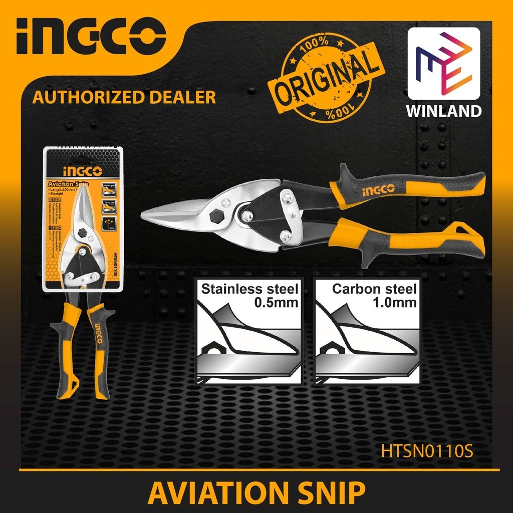 Ingco by Winland Aviation Tin Snips Metal Cutter Hand Tools Gunting ...