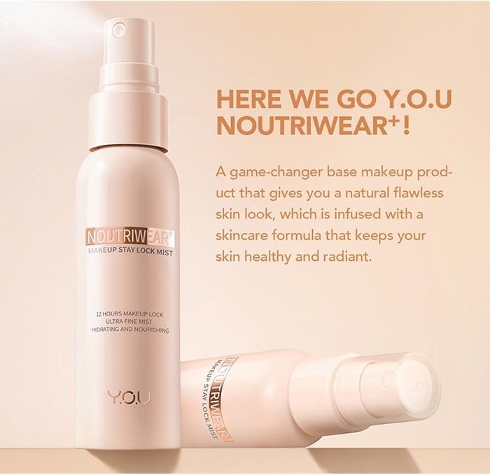 Y.O.U NoutriWear Makeup Stay Lock Mist | Setting Spray | 12H Makeup ...