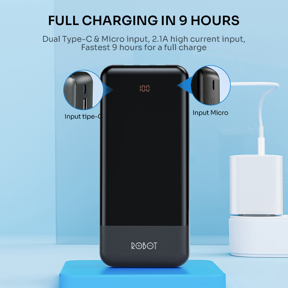 VIVAN RP-101L Robot Powerbank 10000mAH 2.1A Power Bank With 3 Type C ...