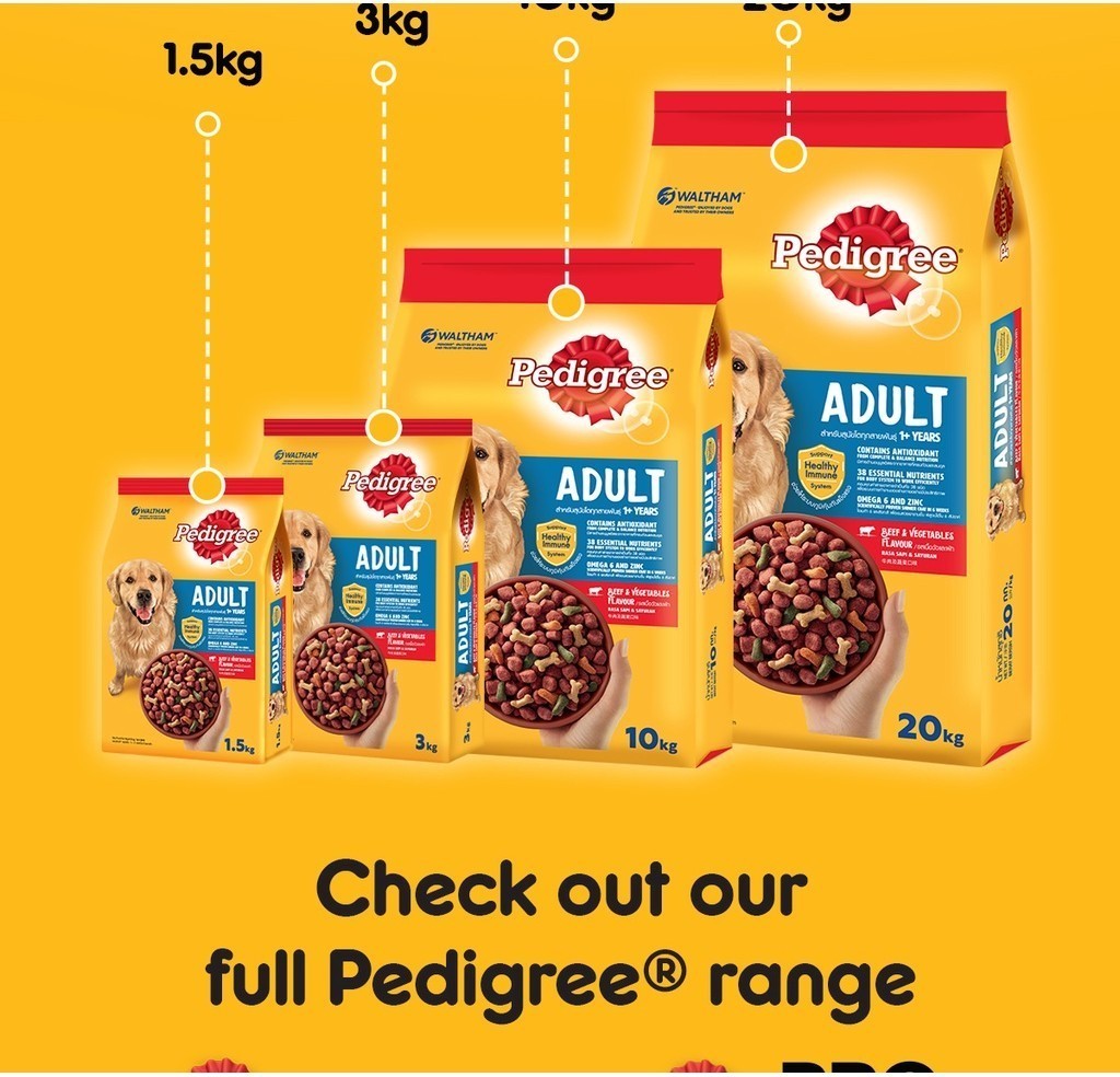 PEDIGREE Dog Dry Food Mini Small Breed in Beef Lamb Vegetable Flavor 2 ...
