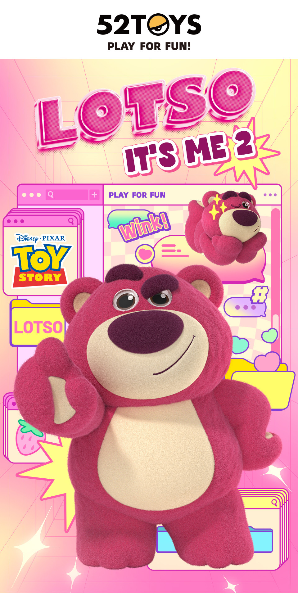 52TOYS Disney Lotso It's Me 2 Series Blind Box Figure Toy | Shopee Philippines