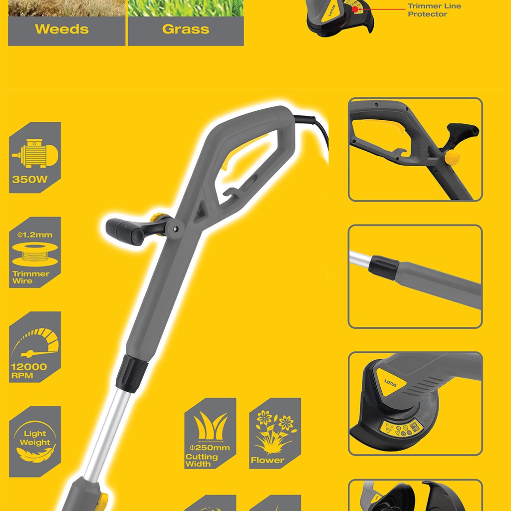 Lotus Grass Trimmer 350W | ST350X - Lawn And Garden Tools | Shopee ...