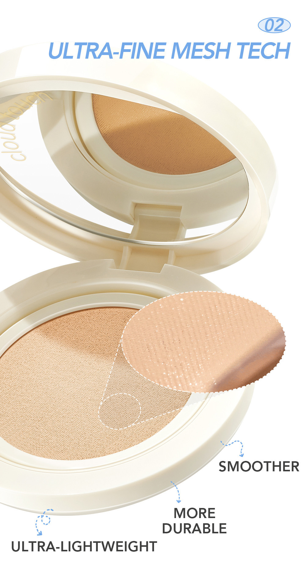 Y.O.U Cloud Touch Dreamy-Fit Lasting Mesh Cushion SPF30 PA+++ Oil ...