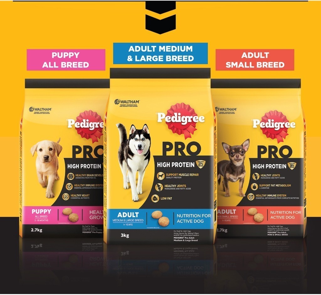 PEDIGREE Pro High Protein Dry Dog Food for Medium And Large Breed Dogs ...