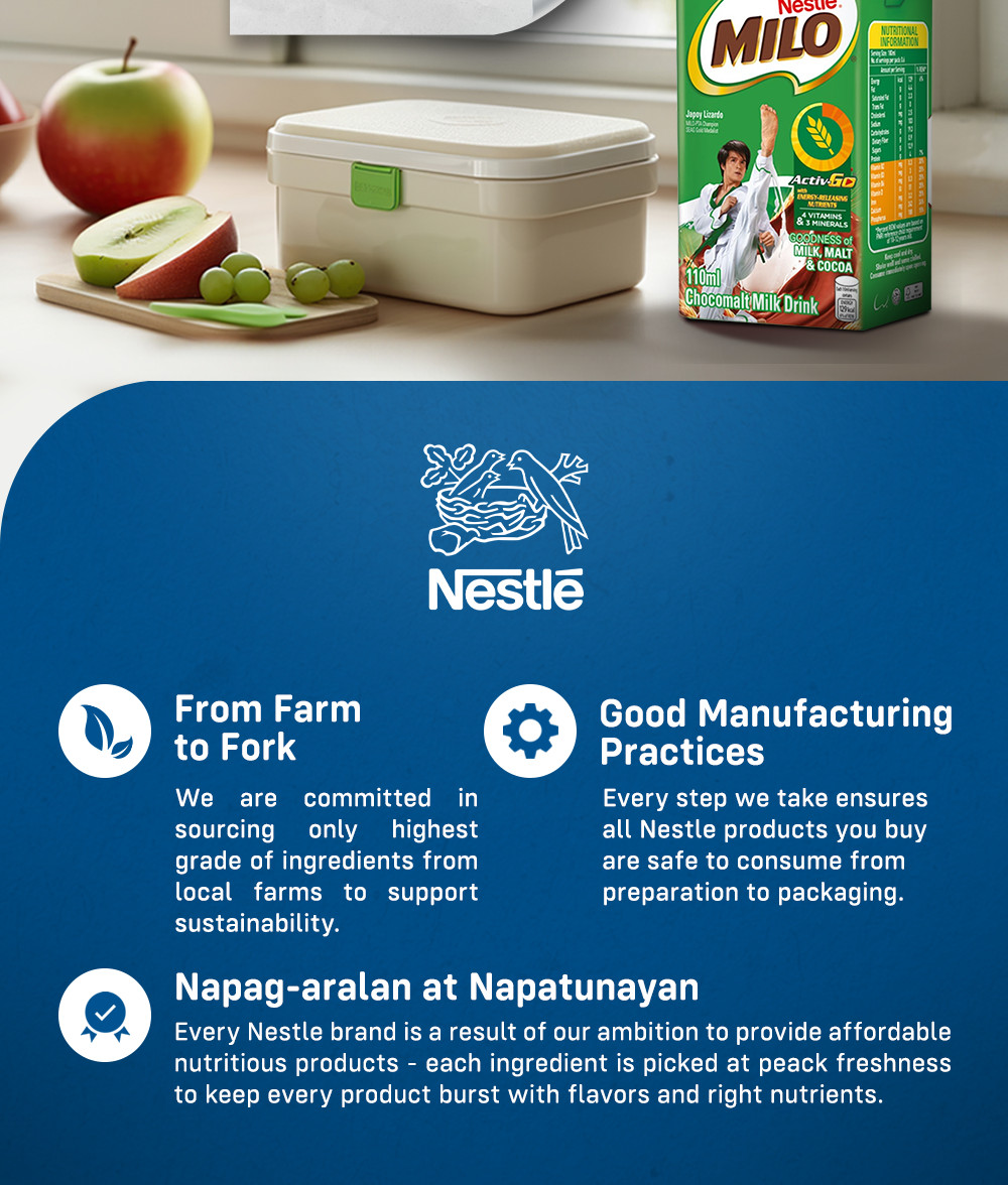 Milo Ready-to-Drink Chocomalt Milk Drink 180ml - Pack of 4 | Shopee ...