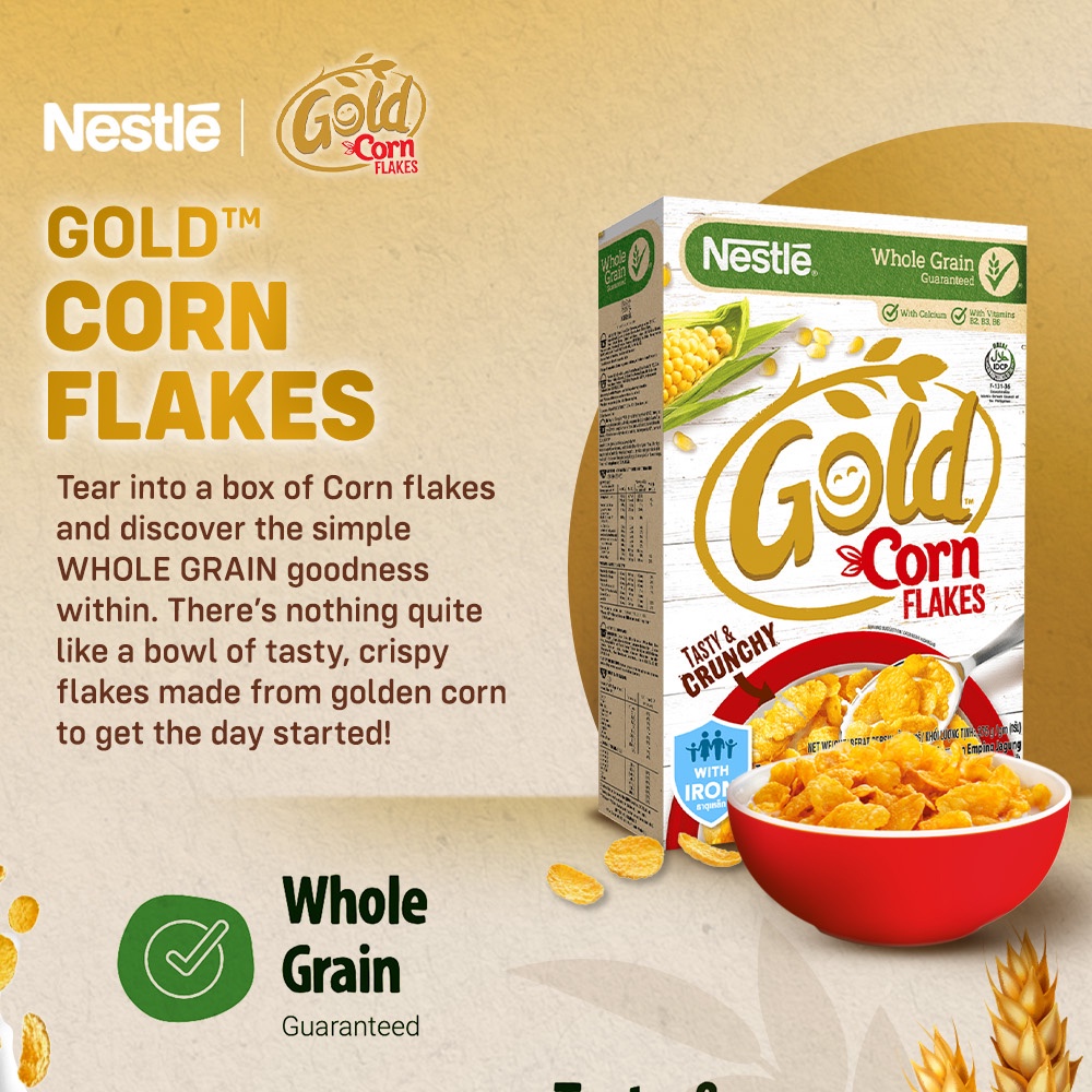 Gold Corn Flakes Breakfast Cereal 500g - Pack of 2 | Shopee Philippines
