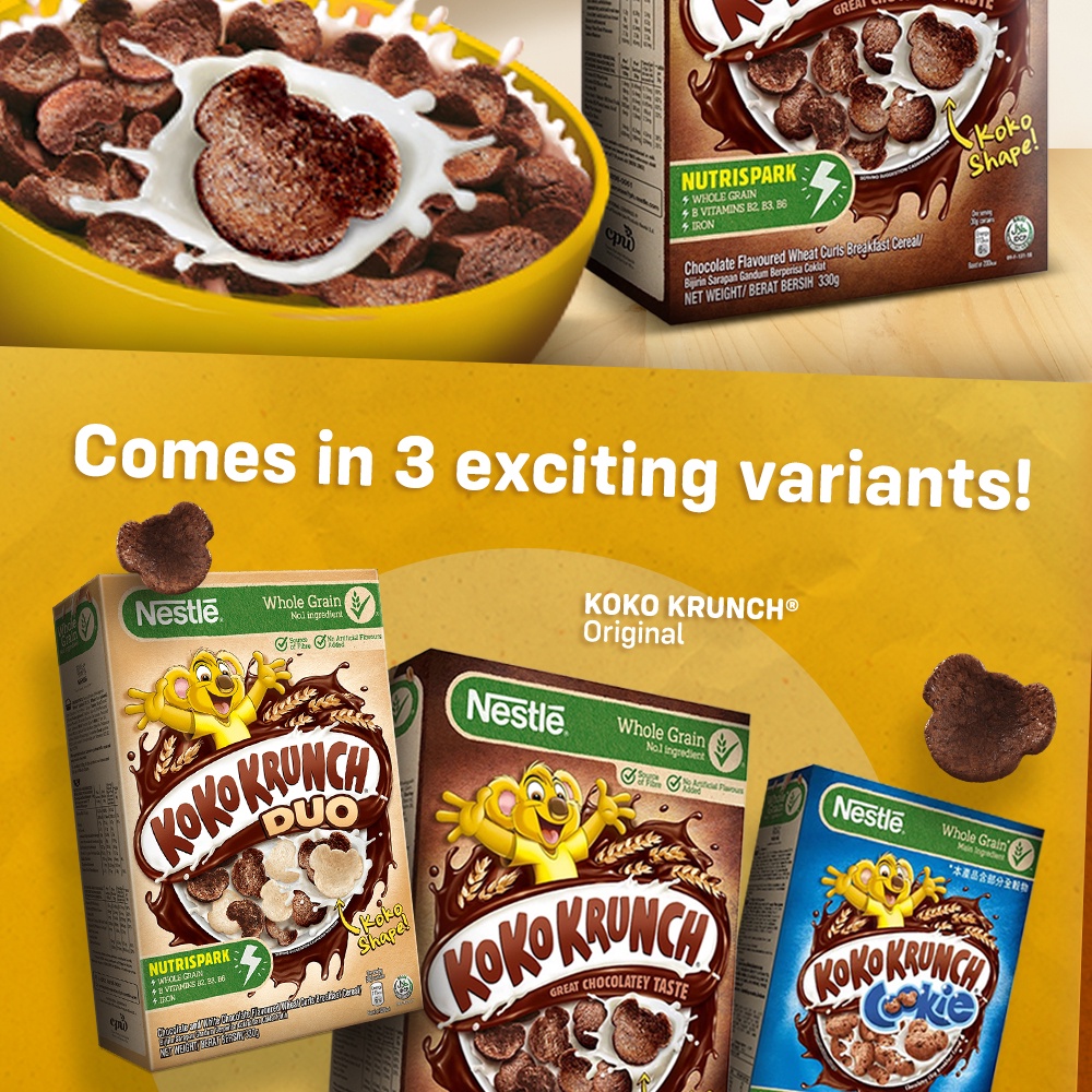 Koko Krunch Breakfast Cereal 450g with Free Batang Koko Pencil and ...