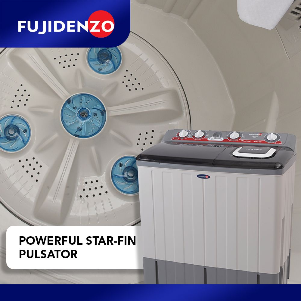 Fujidenzo 6 Kg Twin Tub Washing Machine JWT-601 (Gray) | Shopee Philippines