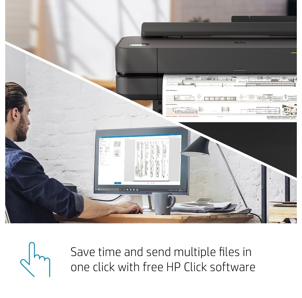 HP DesignJet T650 24-inch Large Format Printer (up to A1 size) with ...