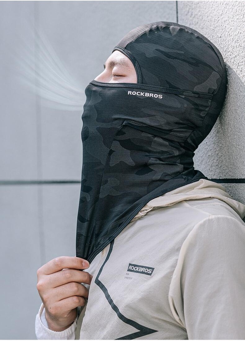 【PH Delivery】ROCKBROS Ice Silk Balaclava Full Face Mask Cycling Sun ...