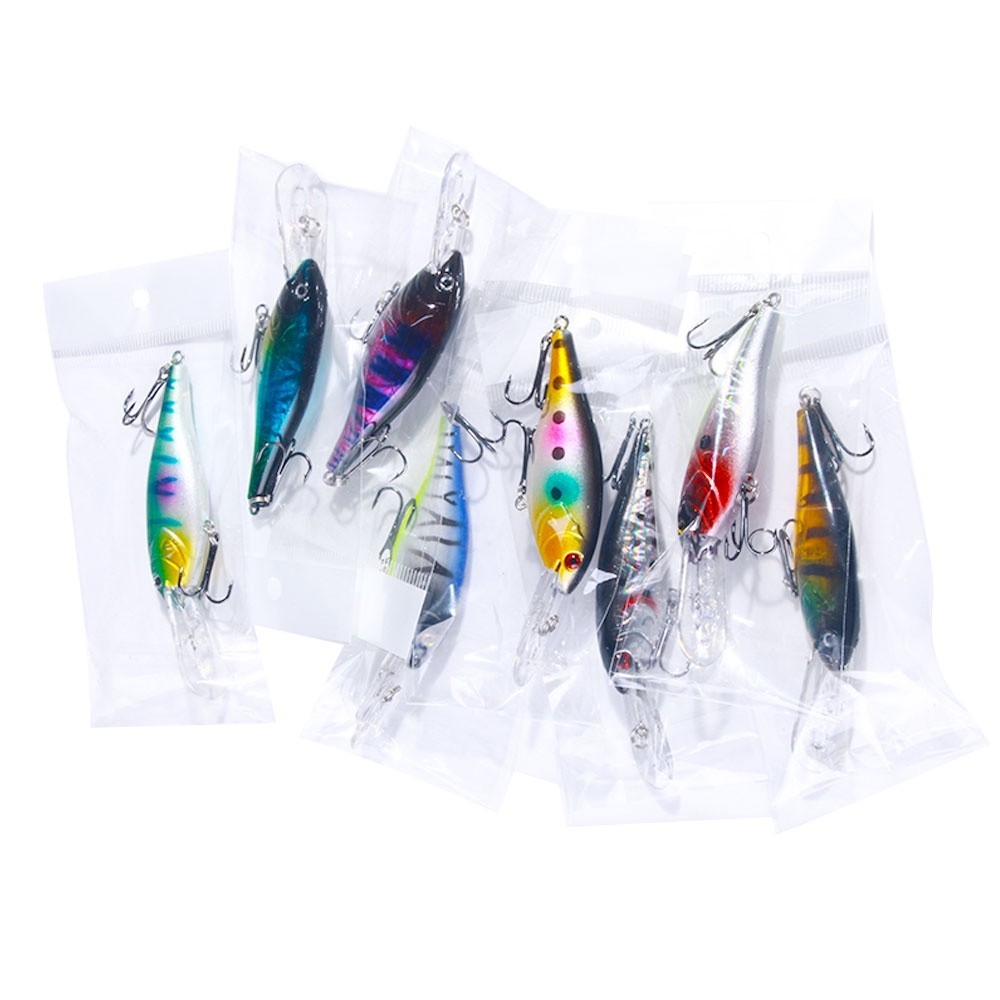 HENGJIA Artificial Floating Lure 10cm/10g Long Lip Hard Minnow Jigging ...