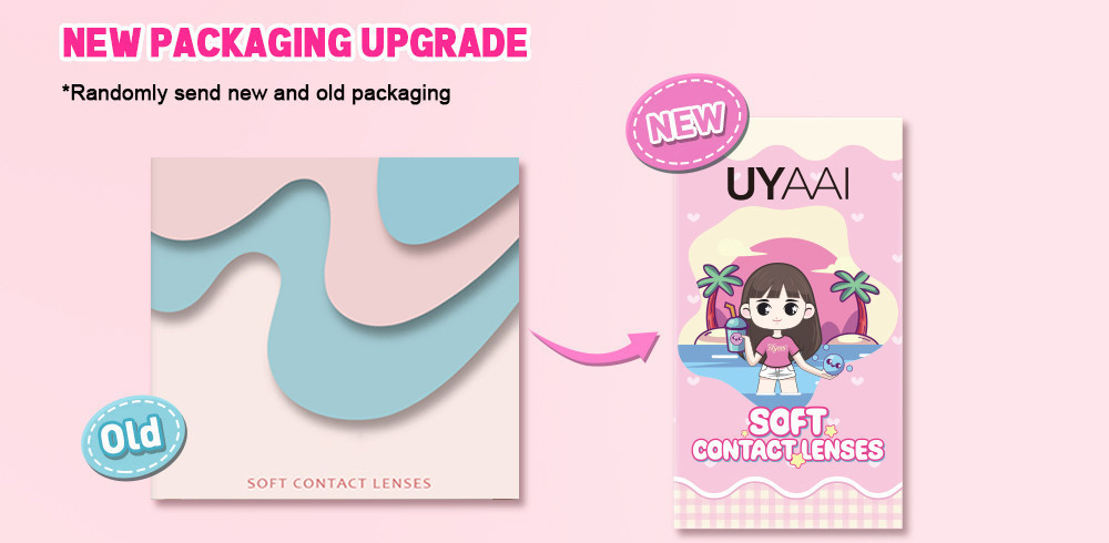 [Buy 1 Get 2 Gift] UYAAI 2pcs COLOR Contact Lens Aoki Grey Contact Lens ...