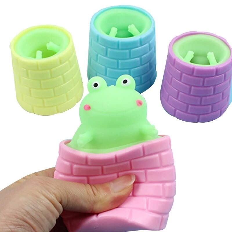 BS Squeezy rabbit frog pop it & pop up fidget for kids squishy toys ...