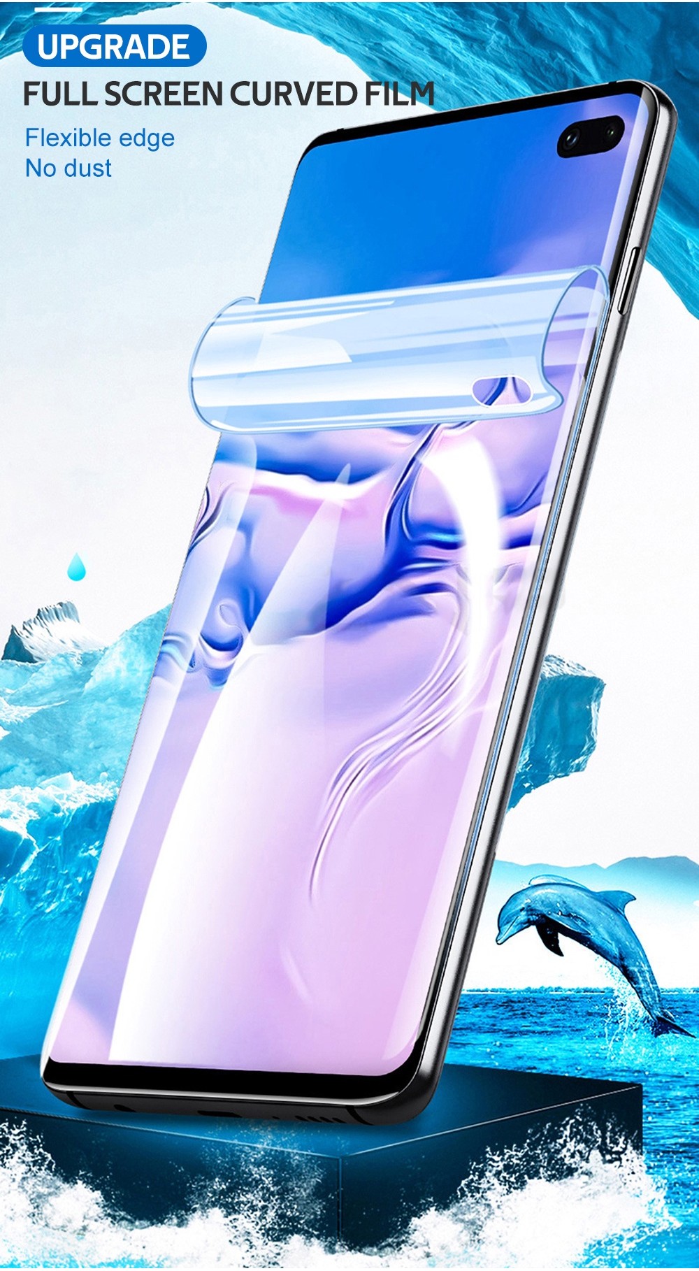 TBTIC Full Cover HD Matte Frosted Anti-Blue Ray Screen Film For Samsung ...