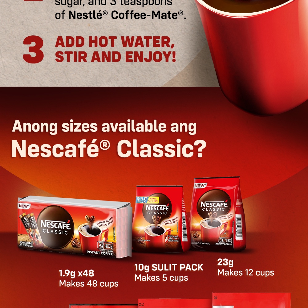 Nescafe Classic Instant Coffee 170g | Shopee Philippines