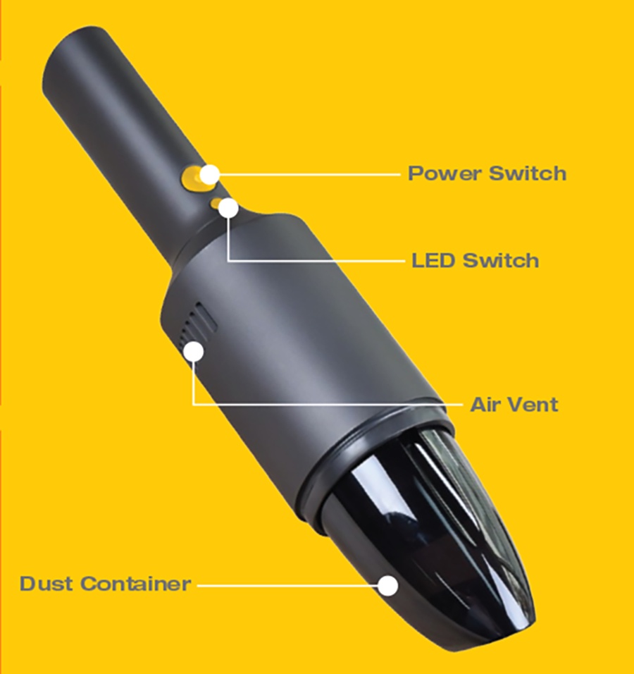 Lotus Cordless Mini Vacuum Brushless /DC 10.8V X12 PRO - Vacuum ...