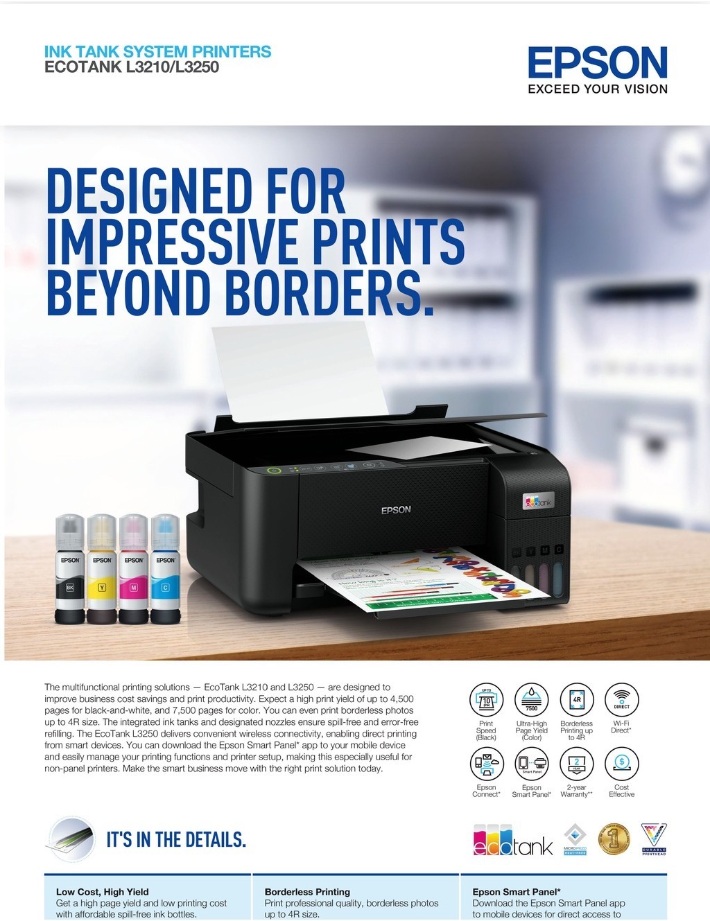 Epson EcoTank L3210 All-in-One Ink Tank Printer | Shopee Philippines