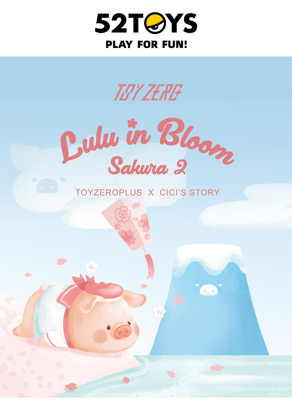 52TOYS Lulu The Piggy in Bloom Sakura2 Series Blind Box Figure Toy ...
