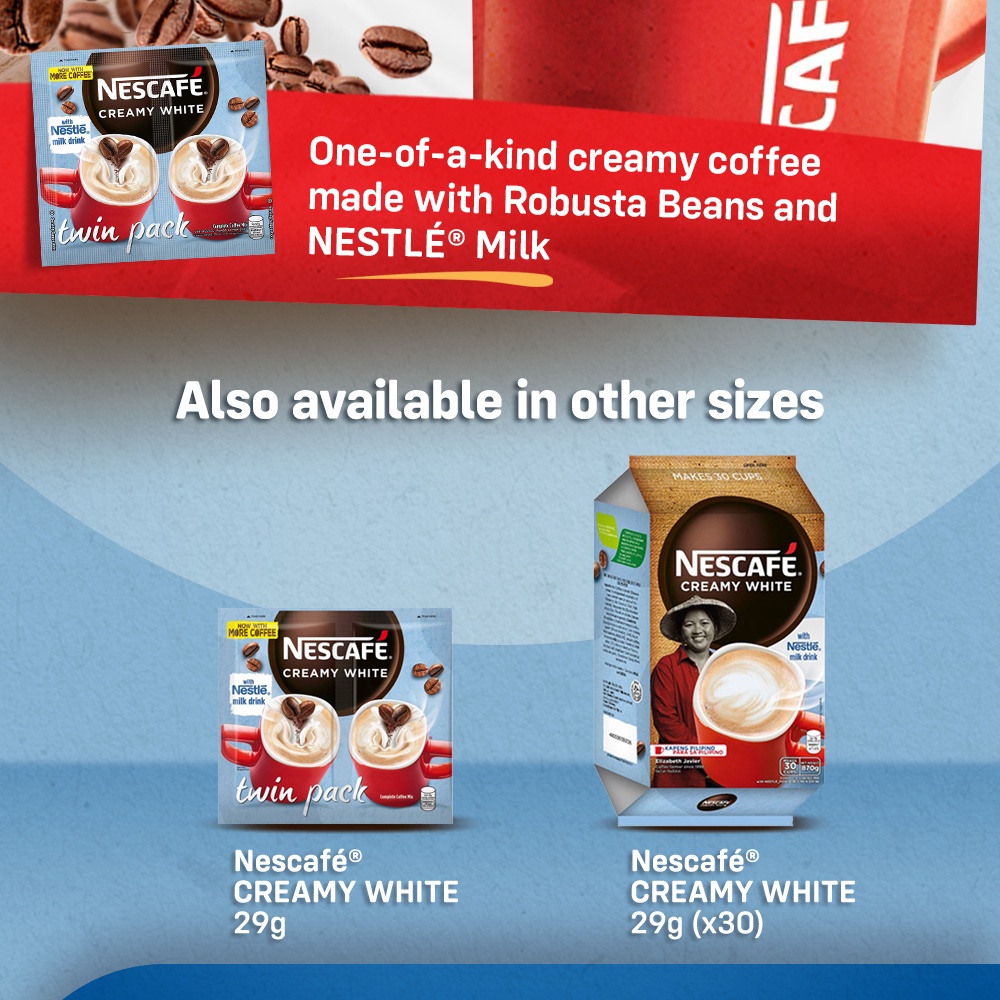 NESCAFE Creamy White 3-in-1 Coffee Twin Pack 40g - Pack of 20 | Shopee ...