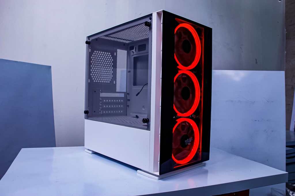 YGT B-706 Tempered Glass Gaming PC/Desktop Case Micro-ATX ITX | Shopee ...