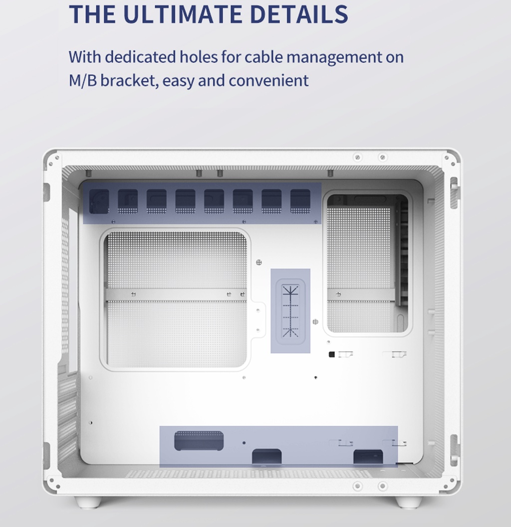 YGT V300 MINI GAMING CASE BLACK WHITE MICRO-ATX/ITX | Shopee Philippines