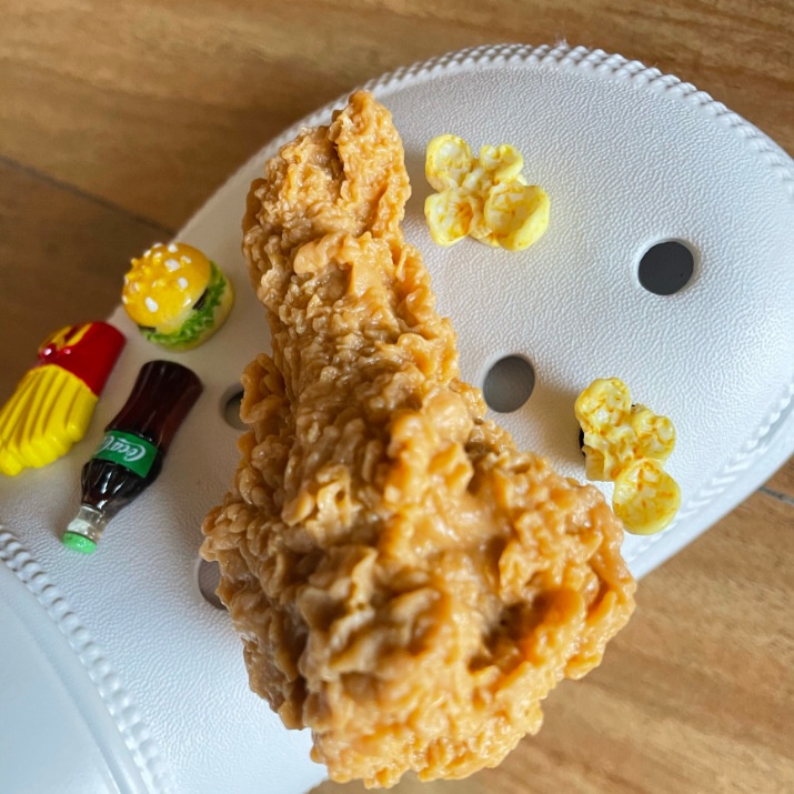 Cartoon Fried Chicken Jibitz Croc Set Fries Burgers Shoe Accessories ...