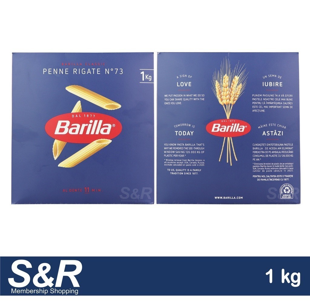 Barilla Penne Rigate N73 Pasta 1kg | Shopee Philippines