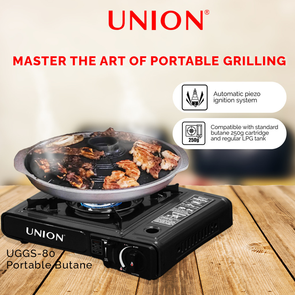 Union by Winland Portable Butane Gas Stove Automatic Piezo Electric ...