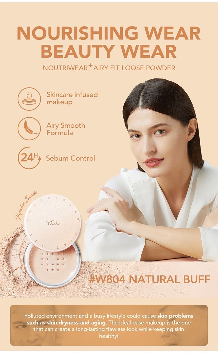 Y.O.U NoutriWear+ Airy Fit Loose Powder | Soft & Smooth Finish | 24H ...