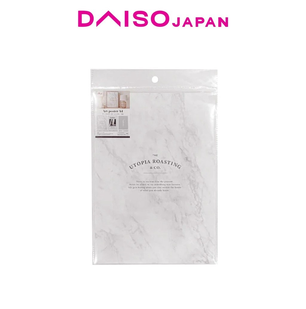 Daiso A4 Size Marble Wall Art Posters | Shopee Philippines