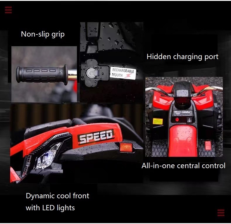 BS Mini Atv Rechargeable Kids Motor Electric Car Four-Wheel Beach Off ...