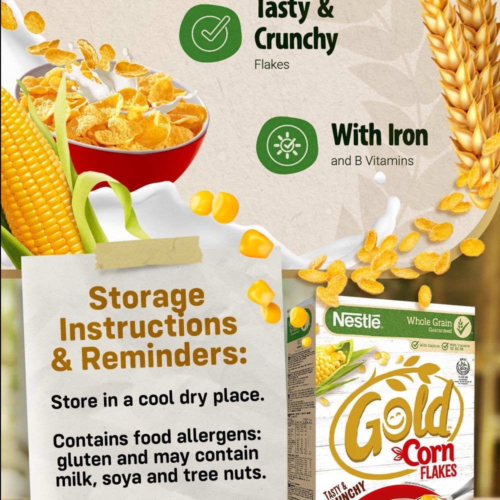 Gold Corn Flakes Breakfast Cereal 275g | Shopee Philippines