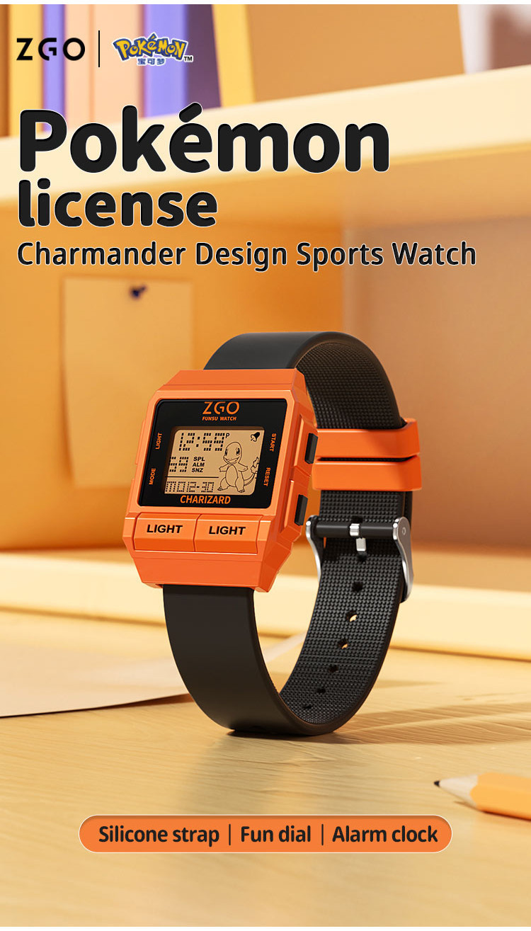 ZGO x Pokémon Charmander Kids Watch For Boys Girls Waterproof ...