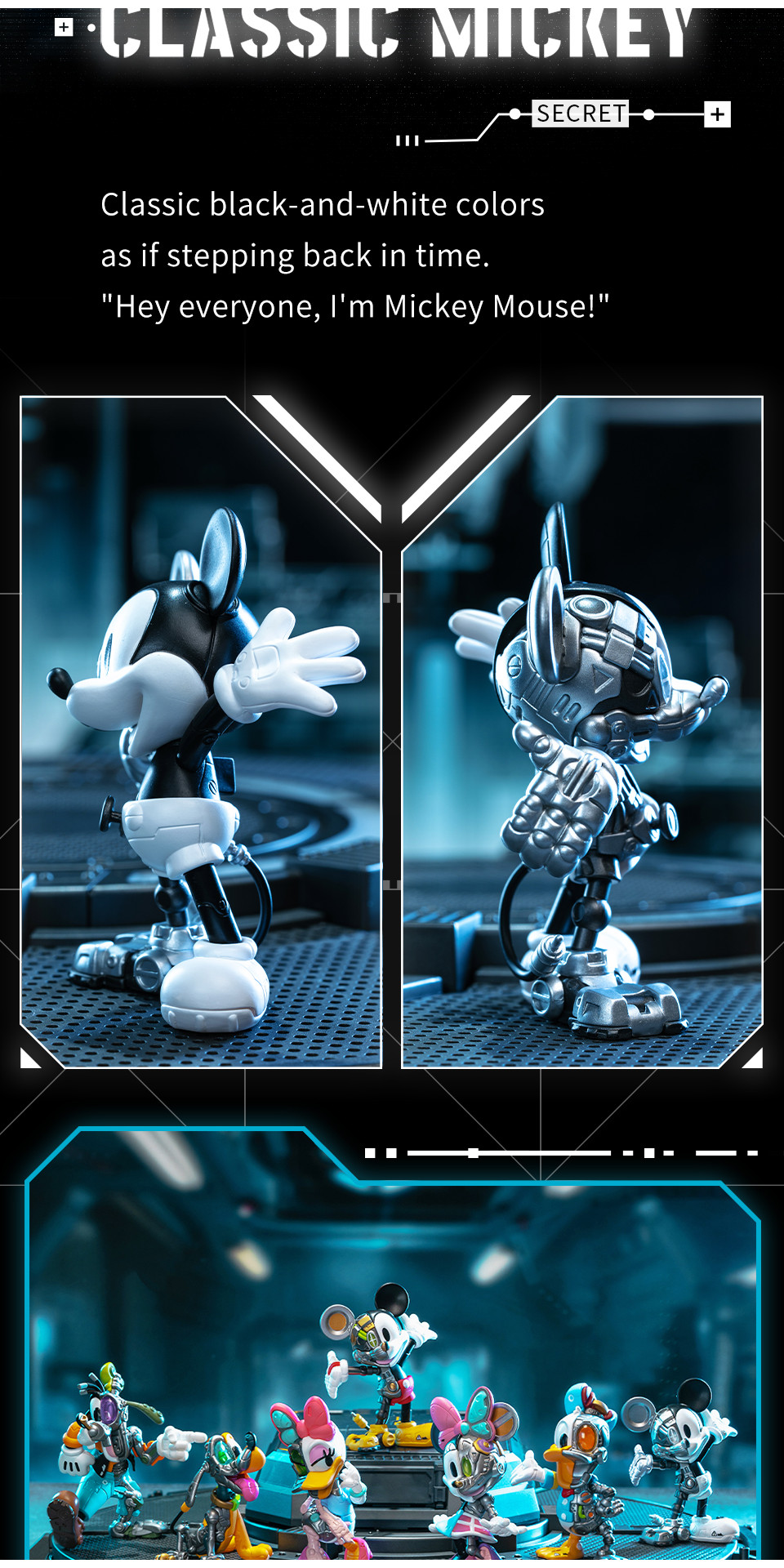 52TOYS Disney Mickey and Friends-Cyborg Series Blind Box Figure Toy ...