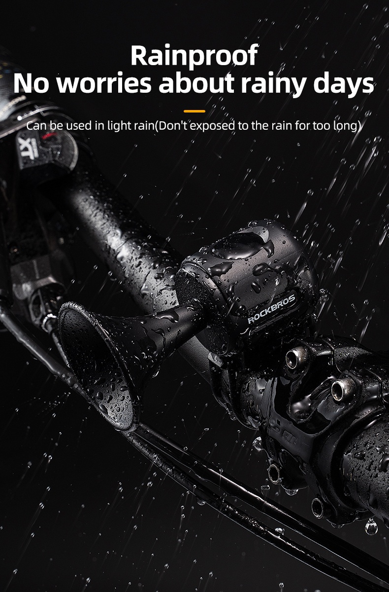Local Delivery ROCKBROS Horn Electric Bicycle 120 Db Bell Rainproof Mtb ...