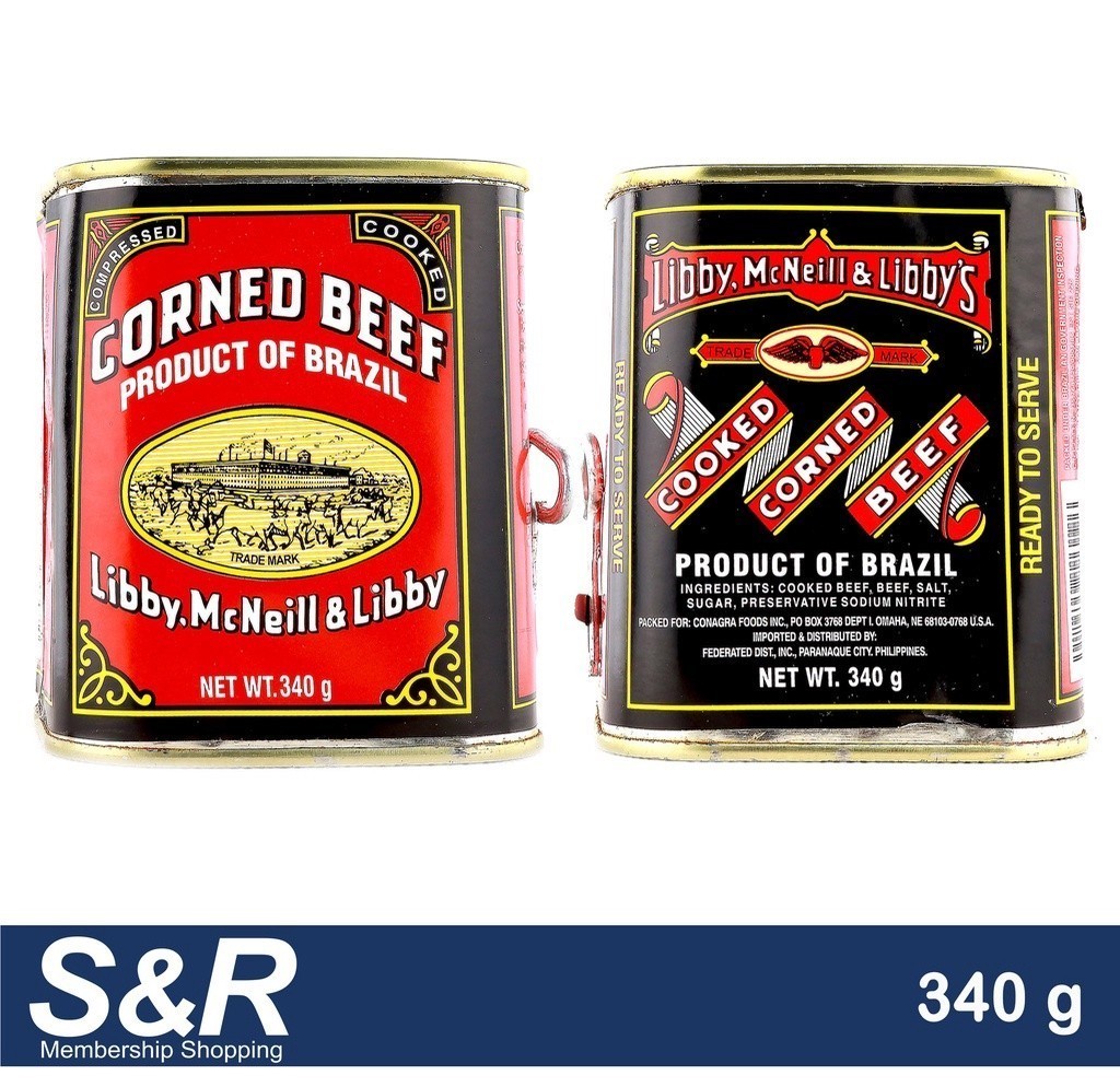 Libby, McNeill & Libby Cooked Corned Beef 340g | Shopee Philippines
