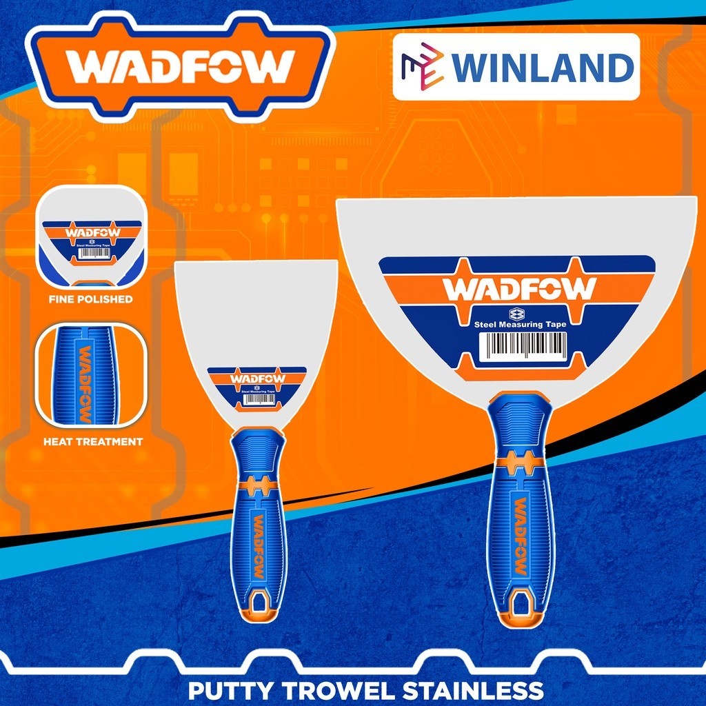 Wadfow by Winland Putty Trowel Stainless With Double Color Handle 125mm ...