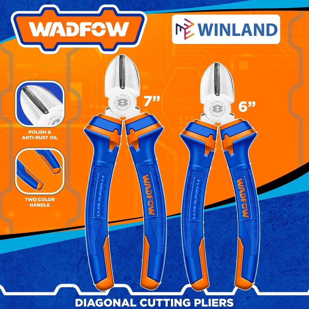 Wadfow by Winland 6" 7" Polish And Anti-Rust Oil Diagonal Cutting ...