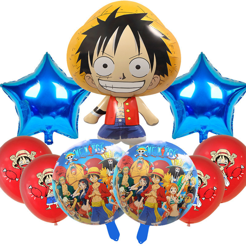 One Piece Balloon Luffy Birthday Party Decoration Cartoon Balloons ...