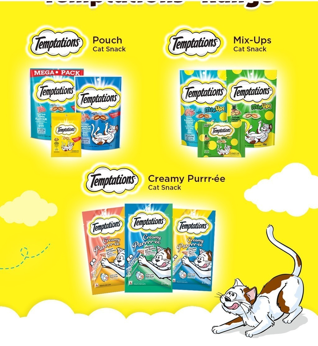TEMPTATIONS Mix Ups Cat Treat, 75g | Shopee Philippines