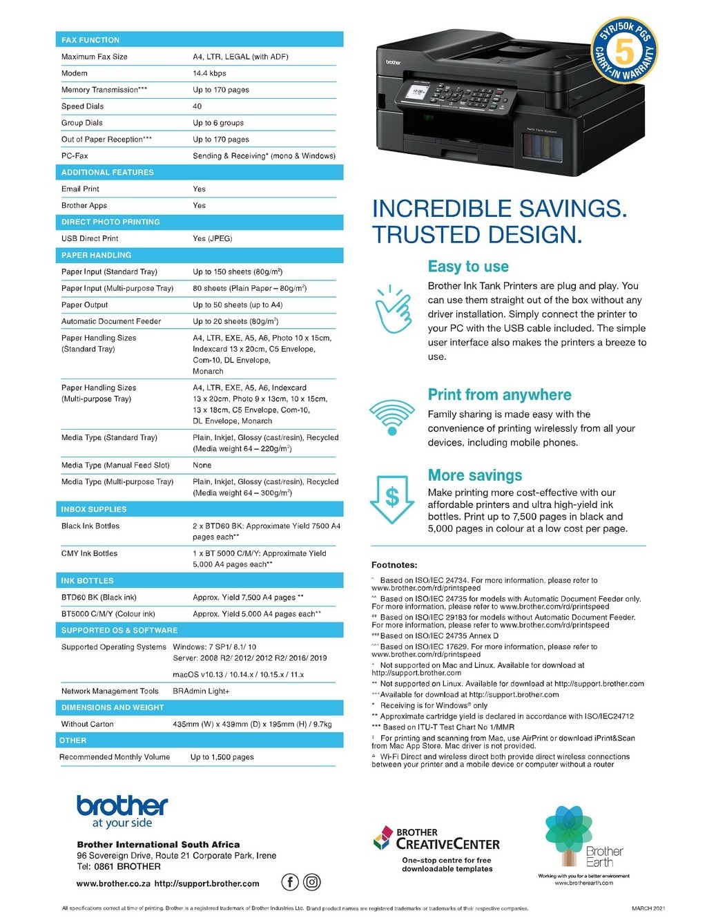 Brother MFC-T920DW Ink Tank Printer T920 | Shopee Philippines