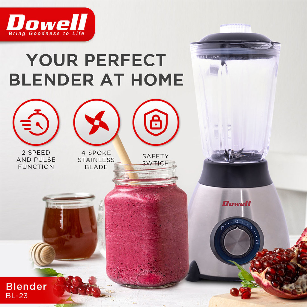 Dowell by Winland 1.5 Liter Juice Blender Shaker with Ice Crusher BL-23 ...