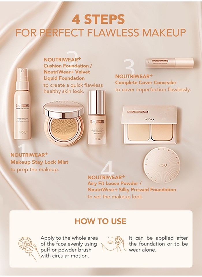 Y.O.U NoutriWear+ Airy Fit Loose Powder | Soft & Smooth Finish | 24H ...