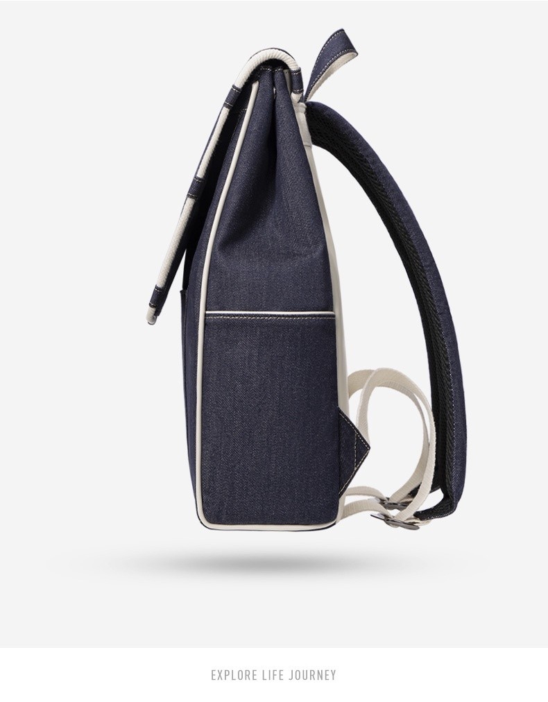MAH Young Denim Women Laptop Backpack Korean Style Shoulder Bag Large ...