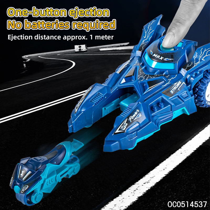 2 In 1 Ejection Shoot Battle Pull Back Car Catapult Sliding Motorcycle ...