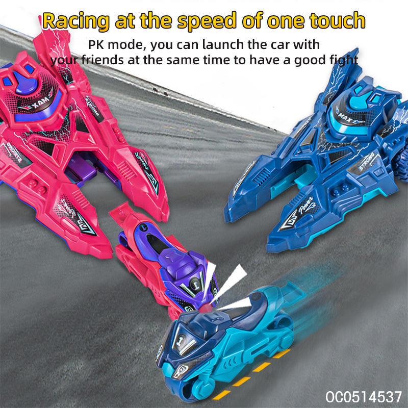2 In 1 Ejection Shoot Battle Pull Back Car Catapult Sliding Motorcycle ...